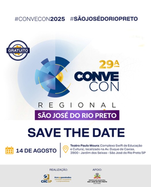 CRCSP - ESTÁ CHEGANDO A CONVECON REGIONAL EM SÃO JOSÉ DO RIO PRETO
